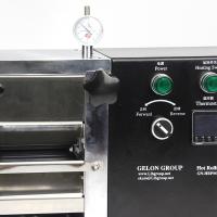 China Lab Hot Rolling Press Machine Lithium Battery Electrode Calender with Adjustable Roller Gap 0~1.2 mm High Hardness Rollers HRC55 and Independent Temperature Control for sale