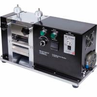China Lab Hot Rolling Press Machine Lithium Battery Electrode Calender with Adjustable Roller Gap 0~1.2 mm High Hardness Rollers HRC55 and Independent Temperature Control for sale