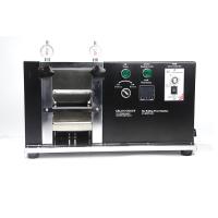 China Lab Hot Rolling Press Machine Lithium Battery Electrode Calender with Adjustable Roller Gap 0~1.2 mm High Hardness Rollers HRC55 and Independent Temperature Control for sale