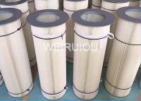 China 10 20 Microns Powder Coating Dust Cartridge Filter With Fluorocarbon Seals Anti Static for sale