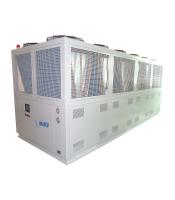 China Compact Air Cooled Screw Chiller 150HP 150KW With Fans Aluminum Fin for sale