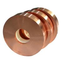 China Premium T2 Copper Strip Thickness 0.1mm To 3.0mm Width 10mm To 610mm Red Color for sale