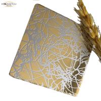 China HL 2D 1D Golden Mirror Stainless Steel Sheet 304 1219mm*2438mm for sale
