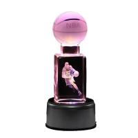 China Honor Of Crystal 2023 Sports Trophies Cup 3d Laser Crystal Glass Cube Crystal Glass Award Trophy for sale
