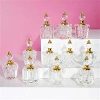 China 3ml Fancy Glass Botellas Frascos De Perfume Luxury Clear Empty Crimp Glass Perfume Bottles for sale