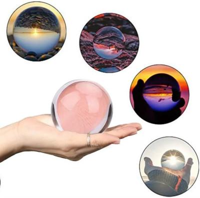 China Decorative Photography Optical Glass Reflection K9 Clear 40Mm Crystal Sphere Ball for sale
