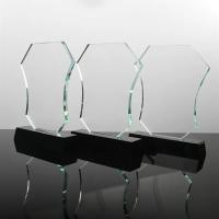 China Factory Customized Laser Engraving Blank Souvenir Crystal Shield Awards Glass Trophy for sale