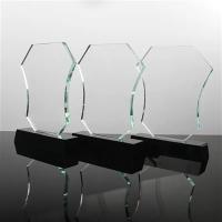 China Factory Customized Laser Engraving Blank Souvenir Crystal Shield Awards Glass Trophy for sale