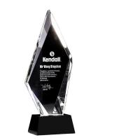 China Honor Of Crysal High Quality Color Printing Crystal Award Glass Trophy for sale
