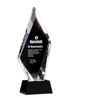 China Honor Of Crysal High Quality Color Printing Crystal Award Glass Trophy for sale