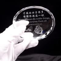 China Customize K9 Cube Souvenir Gifts Engraving Mind Brain Structure Block 3d Laser Crystal Moon for sale