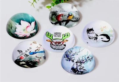 China Wholesale Quality Custom Glass Crystal Dome Color Printin... for sale