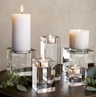 China Honor Of Crysal European Style Crystal Candle Holder Luxu... for sale