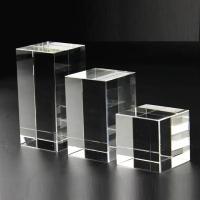 China 2023 Wholesale Custom Logo Cuboid K9 Cube Cylinder Carved Hand Crafted Crystal Wal Art Glass for sale