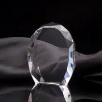 China Honor Of Crystal Custom K9 Transparent Crystal Shield Shape 3d Laser Engraved Crystal Shield Award Plaque for sale