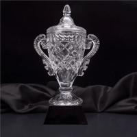 China Honor Of Crystal Clear Crystal Glass Trophy Award Souvenir Crystal Glass Award Cup Trophy For Souvenir Gift for sale