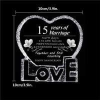 China Heart Shape Crystal Love Valentine's Day And Wedding Gift... for sale