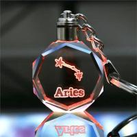 China Honor Of Crystal 12 Zodiac LED Keychain for sale