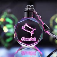 China Honor Of Crystal 12 Zodiac LED Keychain for sale