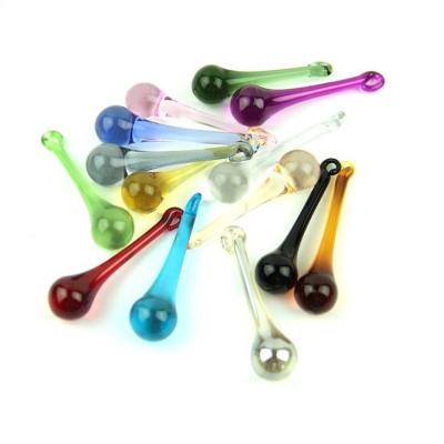China Hot 14pcs 20*80mm Raindrop Crystal Glass Chandelier Hanging Pendants,Lighting Hanging Prism Drops for sale