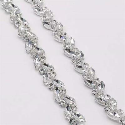 China Crystal Rhinestone Chain Ab Color And Clear Color for sale