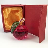 China K9 Crystal Gift 50mm Crystal Apple For Dectoration for sale