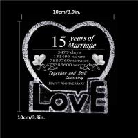 China Hbl Free Custom Printing Engraving Love Crystal Decoratio for sale