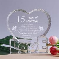 China Hbl Free Custom Printing Engraving Love Crystal Decoratio for sale