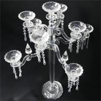 China New Design Wedding Favor Hanging Beads Crystal Candelabra for sale