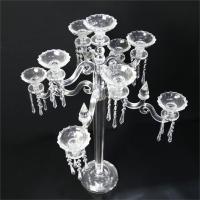 China New Design Wedding Favor Hanging Beads Crystal Candelabra for sale