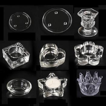 China New Creative Fengshui Candlestick Crystal Glass Candlesti... for sale