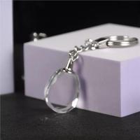 China Diffrent Shapes Of Crystal Keychain With 3d Laser Engravi... for sale