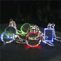 China Diffrent Shapes Of Crystal Keychain With 3d Laser Engravi... for sale