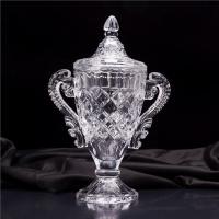 China Hot Sell 3d Clear Crystal Football Trophy For Sales for sale