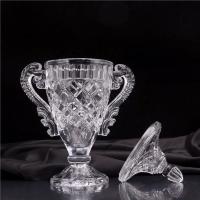 China Hot Sell 3d Clear Crystal Football Trophy For Sales for sale