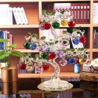 China 2022 Pujiang Wholesale Factory Handmade Cheap Crystal Apple Tree With Personalized Logo For Wedding Favor for sale