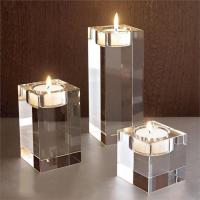 China Cube Modern Luxury Wedding Table Decorations Solid Crysta... for sale