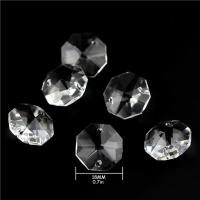 China Buy Section Bright 10-50 mm 2 Holes Octagonal Loose Clear Crystal Beads for sale