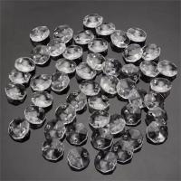 China Buy Section Bright 10-50 mm 2 Holes Octagonal Loose Clear Crystal Beads for sale