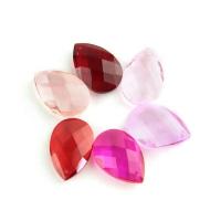 China Mix Color 38mm 10pcs Glass Crystal Tear Drop Pendant For Charms Jewelry Chandelier Lamp Parts for sale