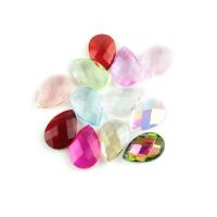 China Mix Color 38mm 10pcs Glass Crystal Tear Drop Pendant For Charms Jewelry Chandelier Lamp Parts for sale