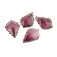 China Mix Color Home Decoration Feng Shui 38 Mm Maple Leaf Lamps Glass Crystal Chandelier Parts Lighting Accessories Crystal Pendants for sale