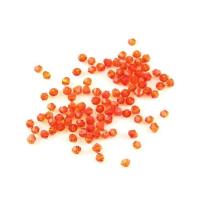 China Gorgeous And Bright-colored Orange Red Crystal Bicone Beads Popular in Diverse Surroundings for sale
