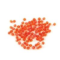 China Gorgeous And Bright-colored Orange Red Crystal Bicone Beads Popular in Diverse Surroundings for sale
