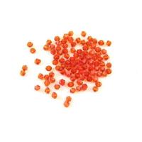 China Gorgeous And Bright-colored Orange Red Crystal Bicone Beads Popular in Diverse Surroundings for sale