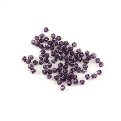 China Salable Violet Crystal Parts And Crystal Bicone Beads for sale