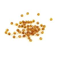 China Tea Color Crystal Bicone Beads For Various Purposes for sale