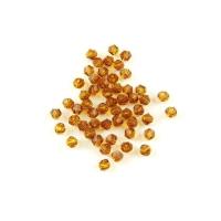 China Tea Color Crystal Bicone Beads For Various Purposes for sale