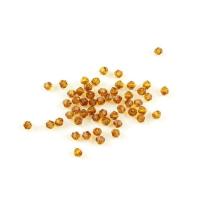China Tea Color Crystal Bicone Beads For Various Purposes for sale