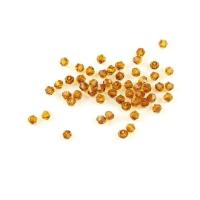 China Tea Color Crystal Bicone Beads For Various Purposes for sale